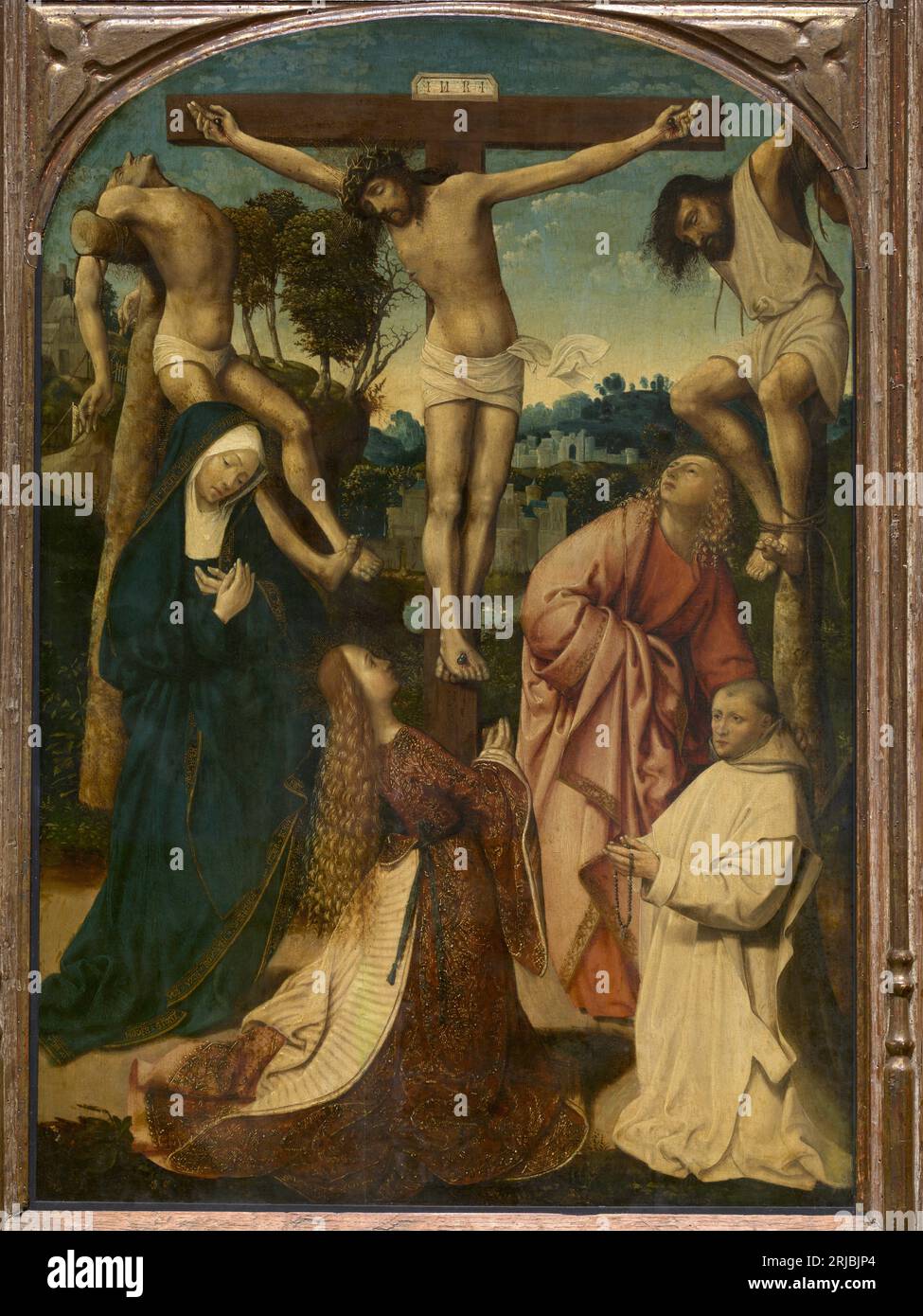 Crucifixion between 1500 and 1549 by Jacob Cornelisz van Oostsanen Stock Photo - Alamy