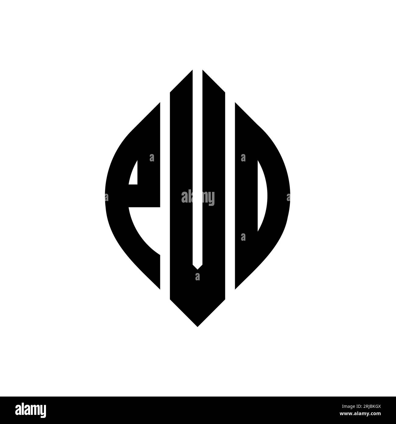 PVO circle letter logo design with circle and ellipse shape. PVO ellipse letters with ...