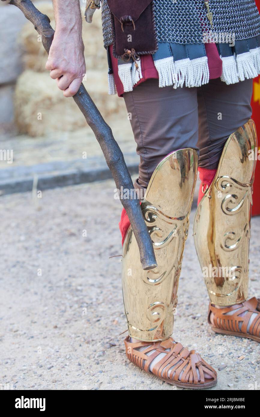 Centurion carrying the vitis or vine cane, as a symbol of his rank ...