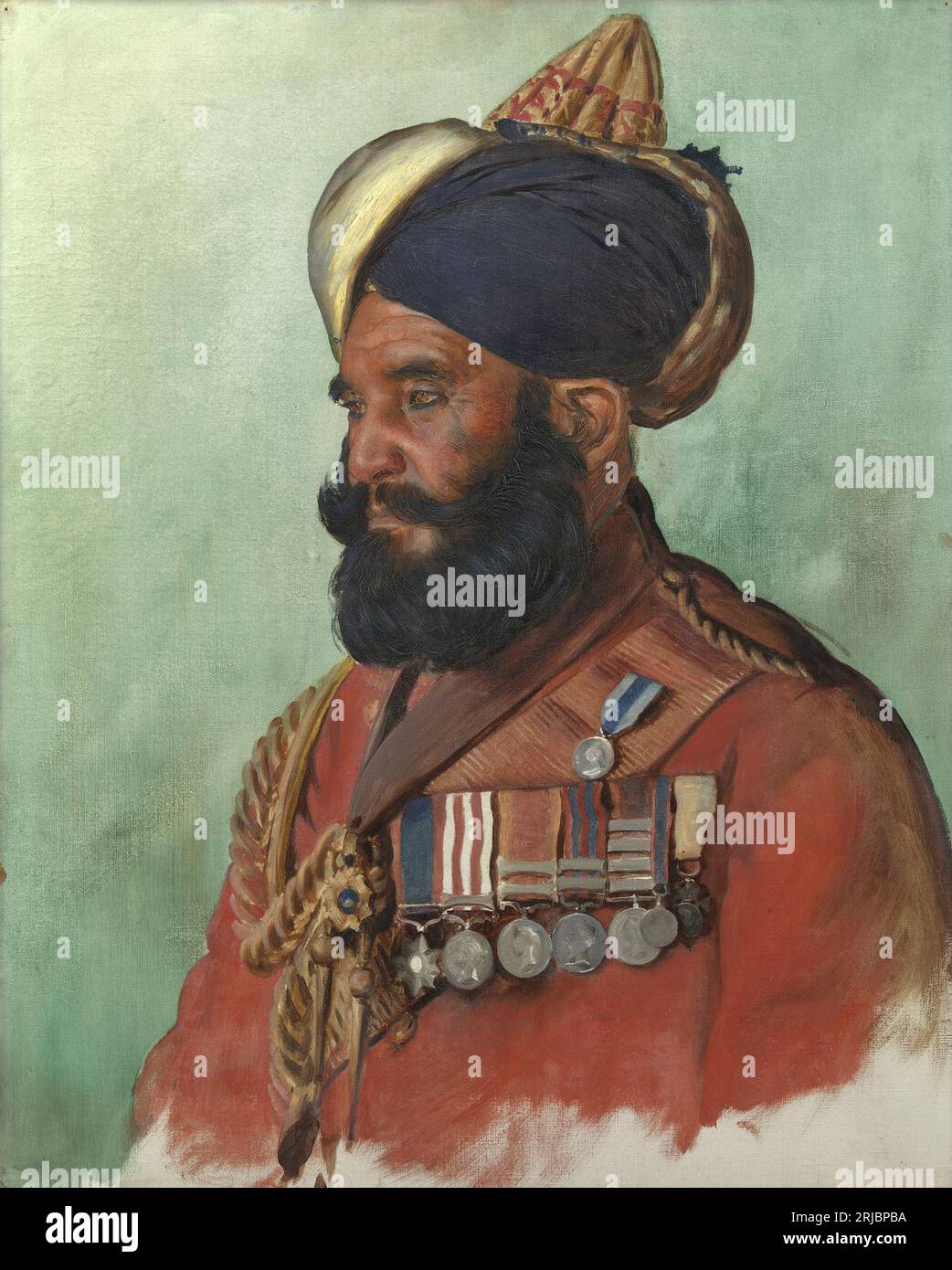 Risaldar-Major Baha-Ud-Din Khan, Sirdar Bahadur, 1st Central India ...