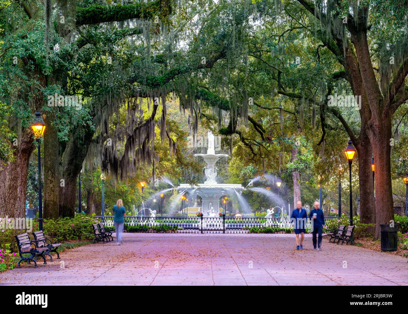 Forsyth Fountain,Forsyth Park Savannah,Georgia, United States of ...