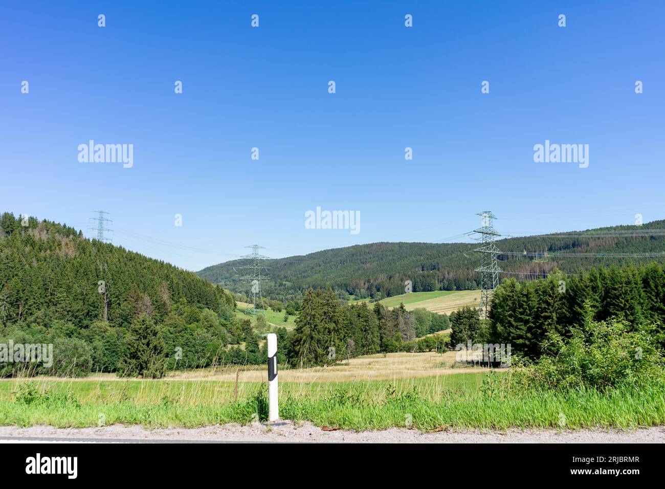 landscape in region thuringian forest in germany Stock Photo - Alamy