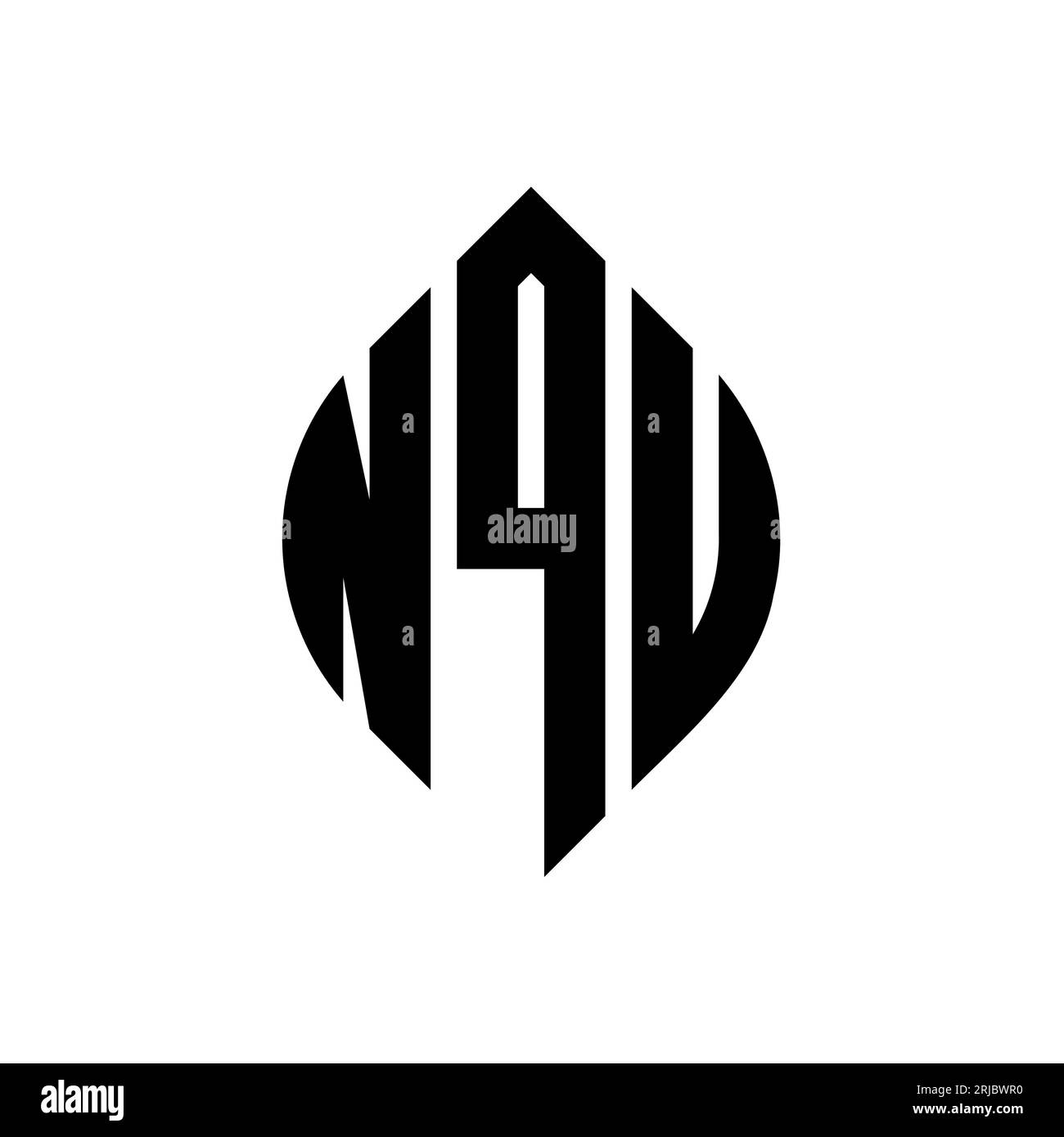 Nqu logo design Black and White Stock Photos & Images - Alamy