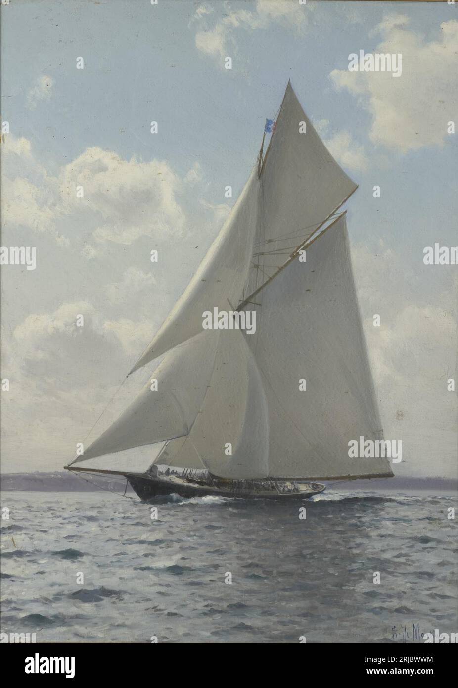 The Prince of Wales's Yacht 'Britannia' under Sail 1893 by Eduardo de ...