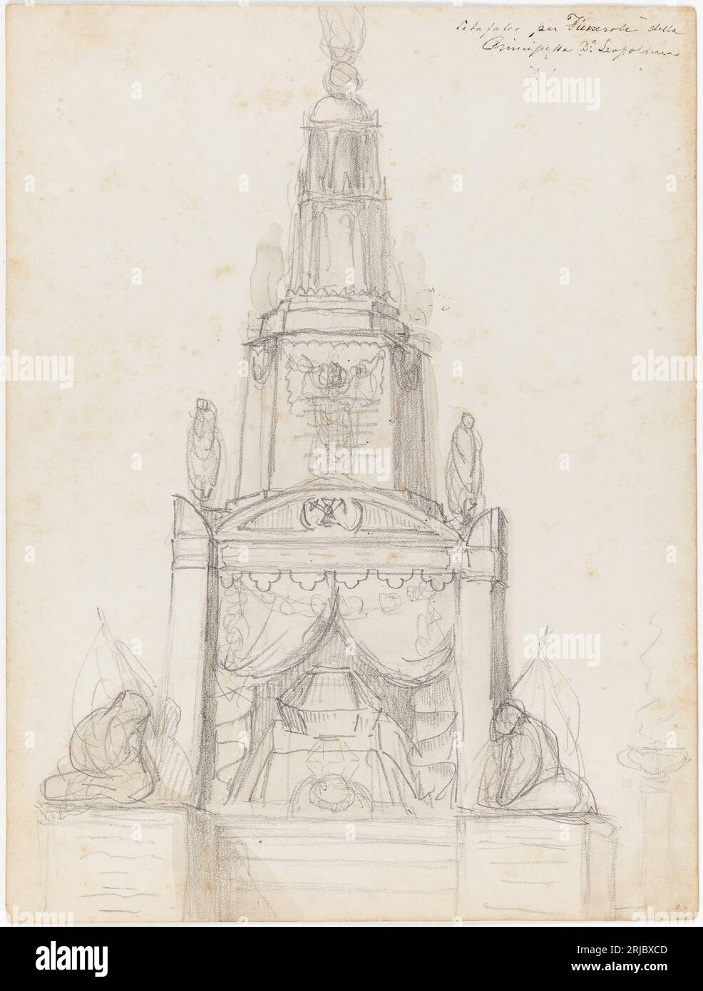Catafalco per Fúnerale della Principessa Dª. Leopoldina by Eduardo de ...