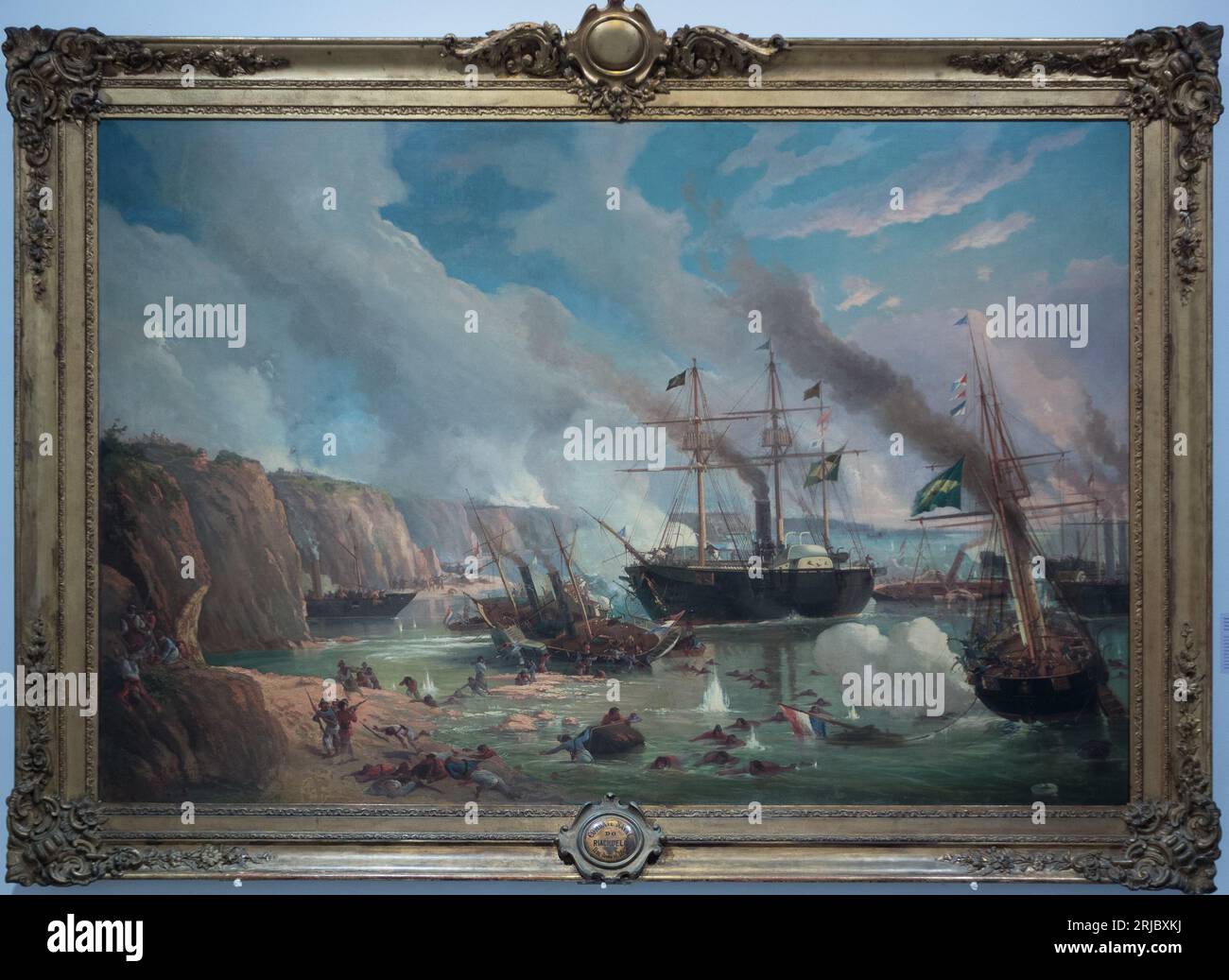 Combate naval do Riachuelo 1870 by Eduardo de Martino Stock Photo - Alamy