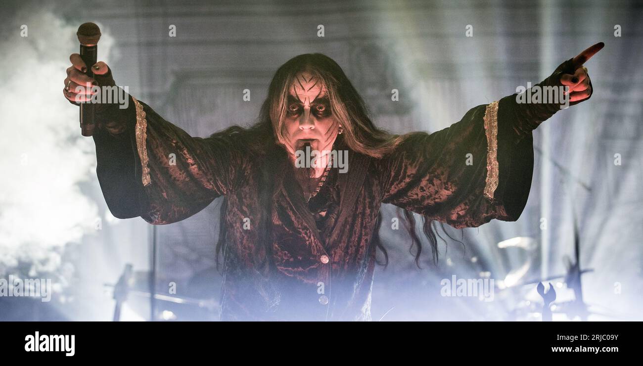 Shagrath of Dimmu Borgir performing live Stock Photo - Alamy