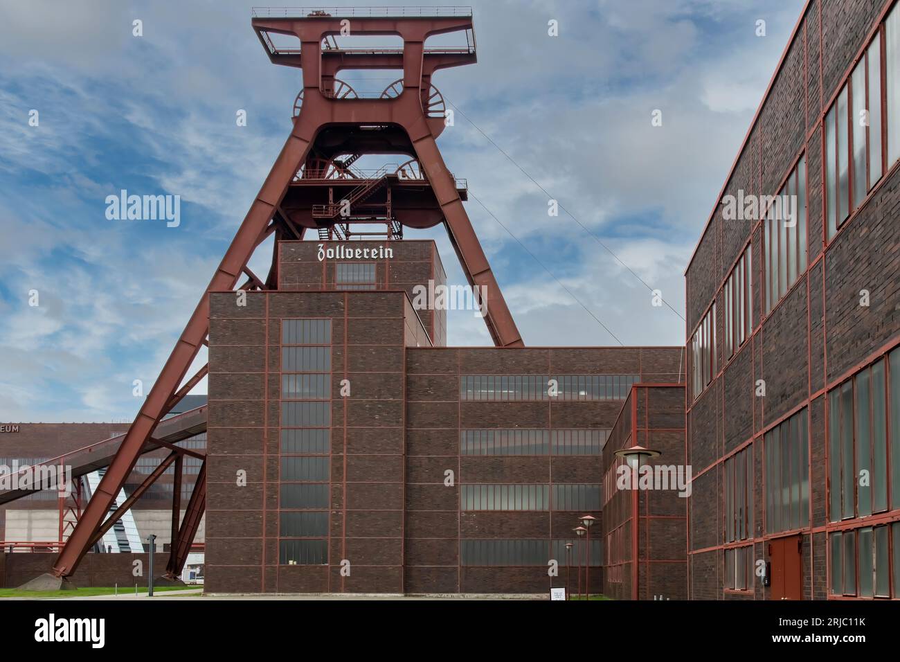 Essen, Germany-April 2022; Winding tower of Coal Mine Industrial ...