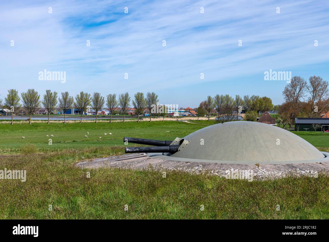 Westbeemster, The Netherlands-April 2022; Close up view of revolving ...