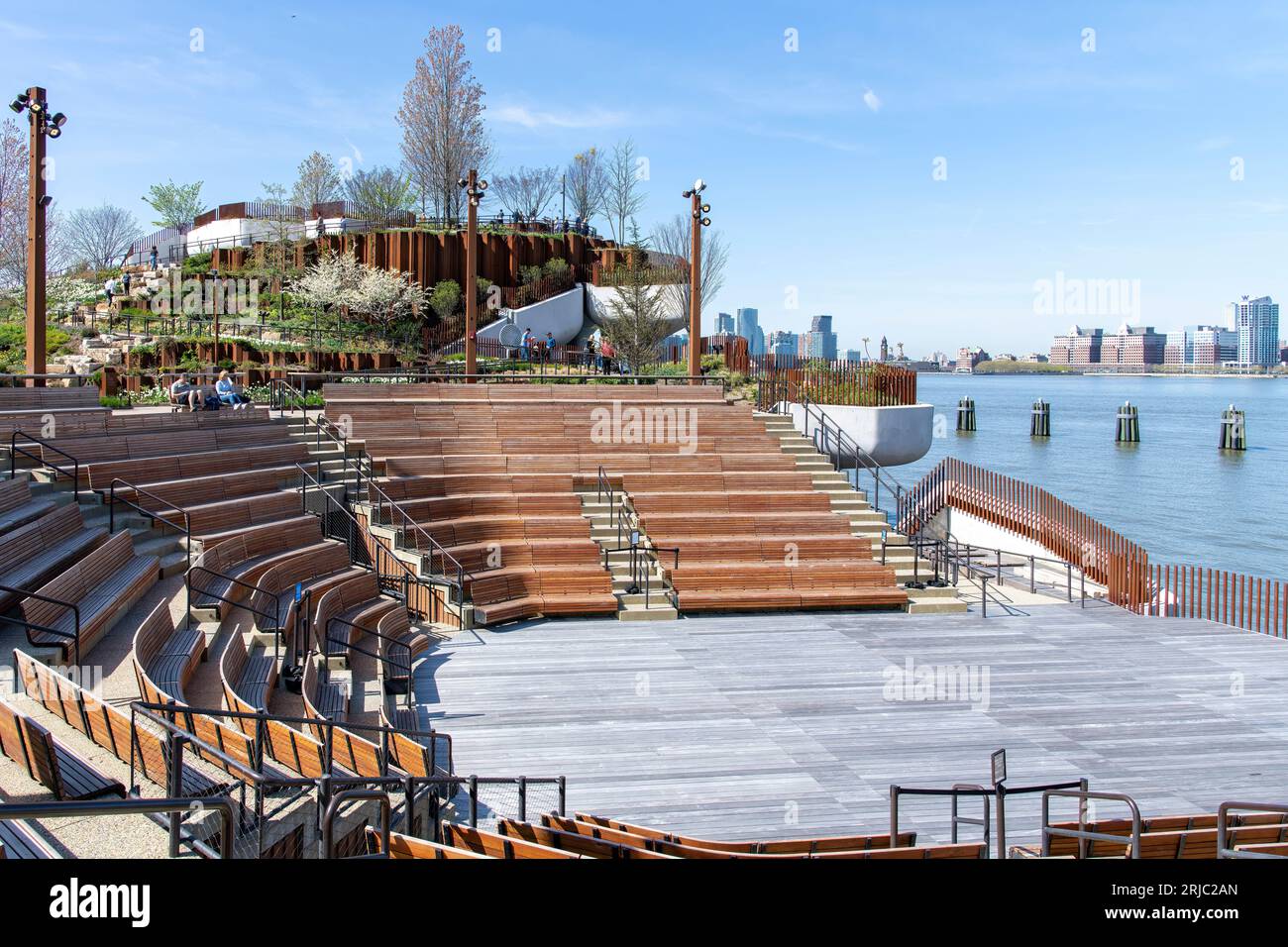 New York City, NY, USA-May 2022; High angle view of the amphitheater of ...