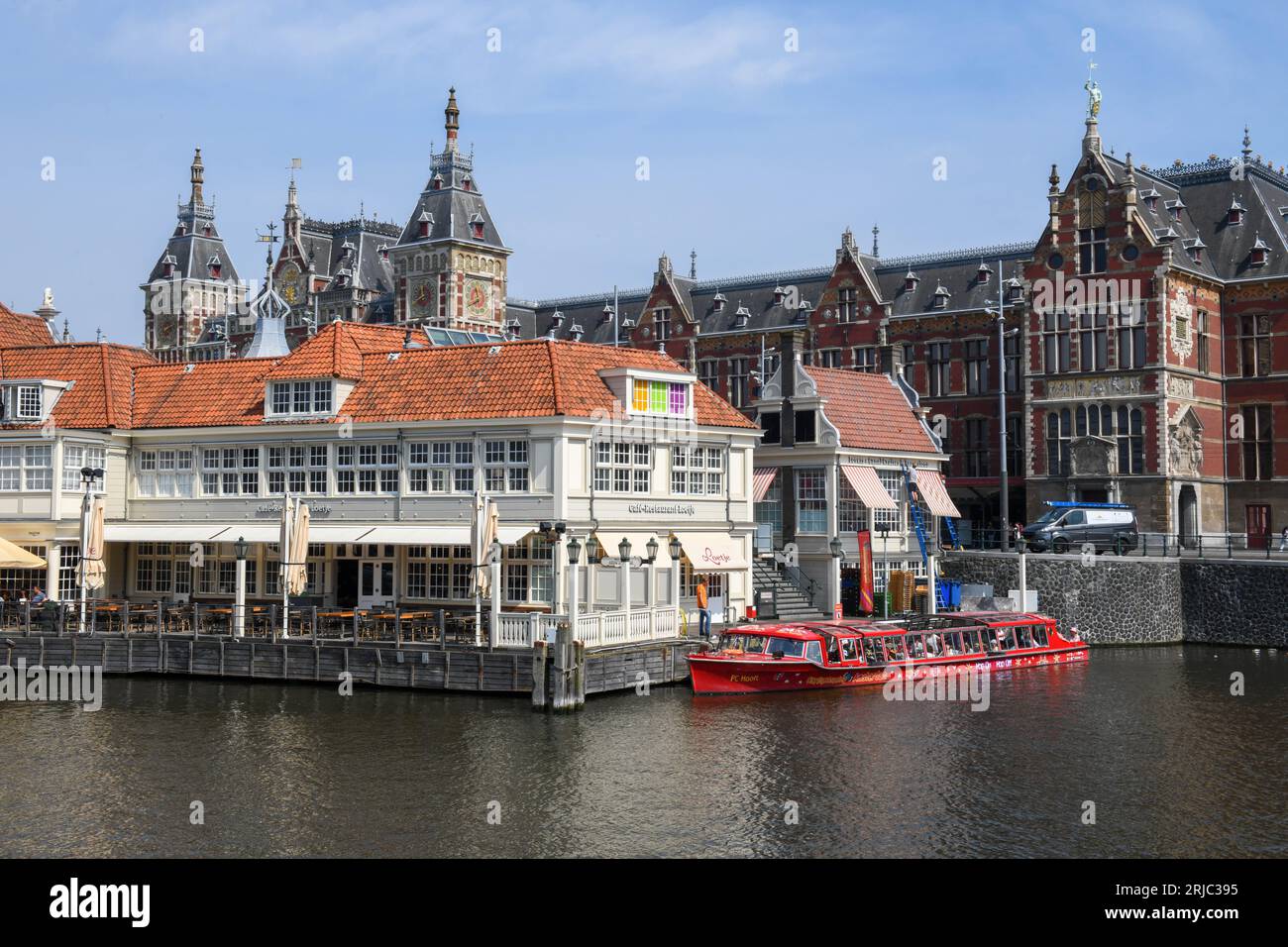 Amsterdam, Holland - 20 June 2023: the central train station at ...