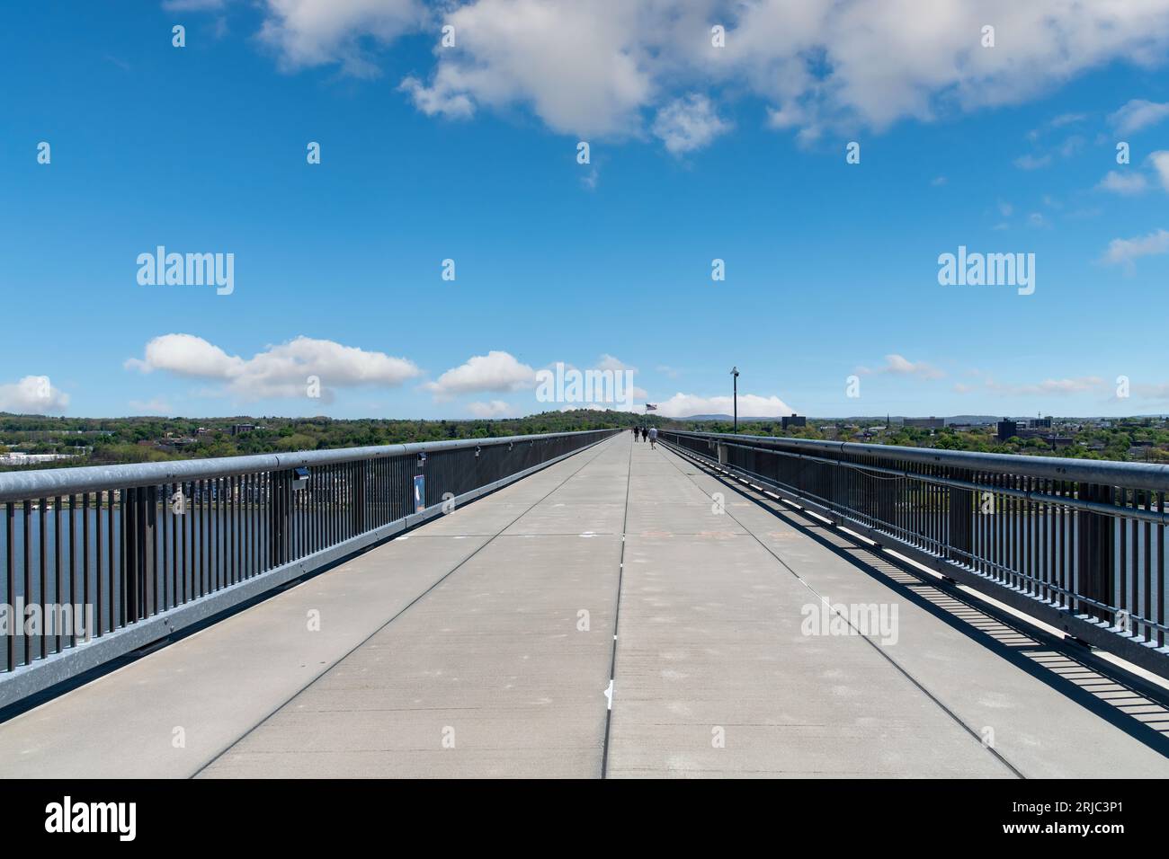 Poughkeepsie, NY, USA-May 2022; View over the full length of the 1.28 ...