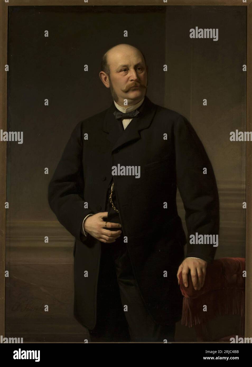 Portrait of Maurycy Brauman 1866 by Józef Simmler Stock Photo - Alamy