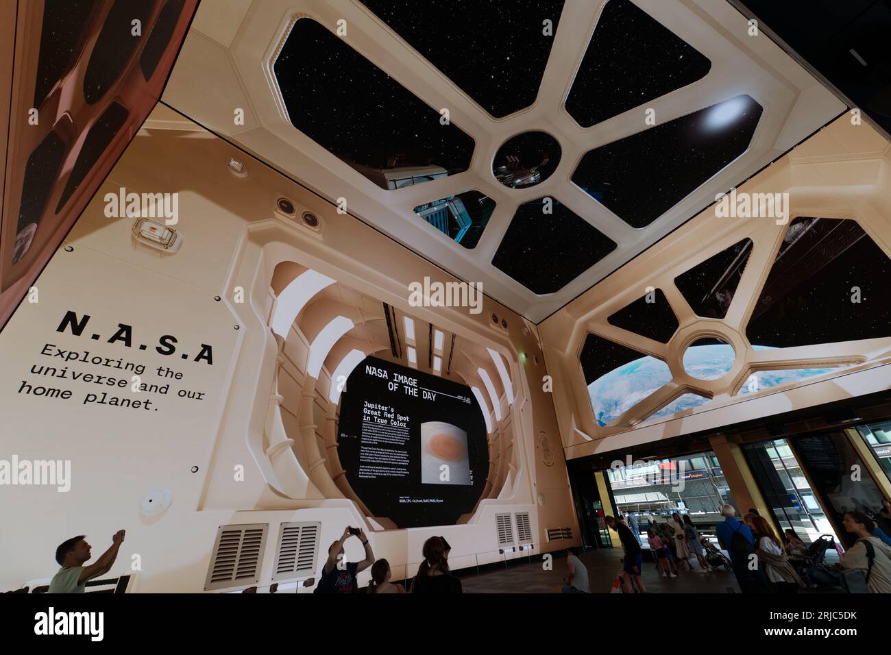 Nasa Image of the Day and a mock up of the International Space Station ...