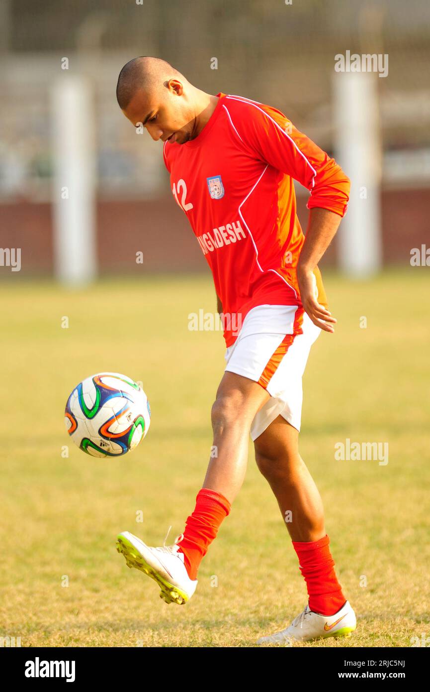 Bangladesh national Football Team captain Jamal Harris Bhuiyan during ...