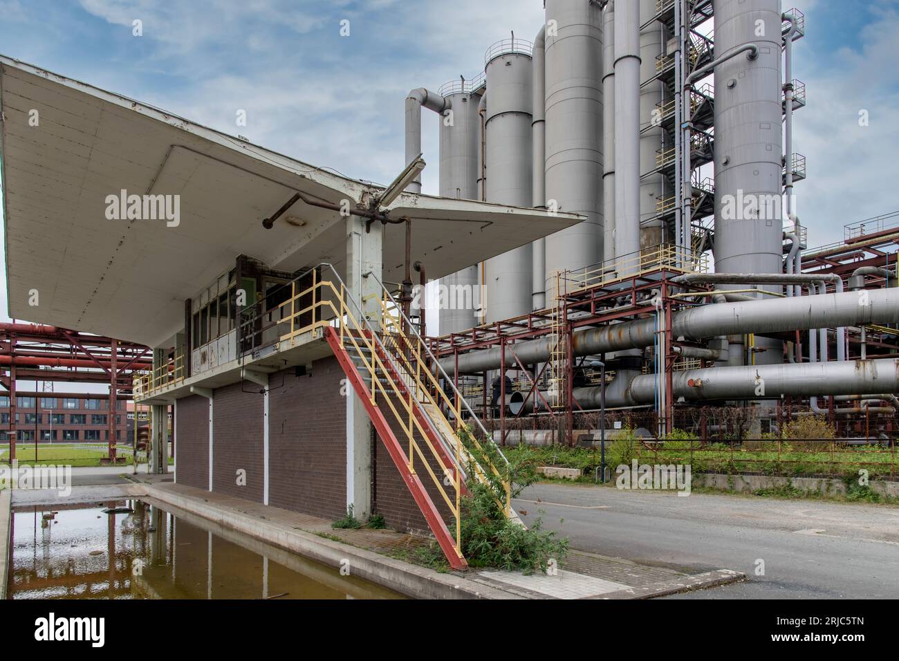 View of former petrol station Coal Mine Industrial Complex Zollverein ...