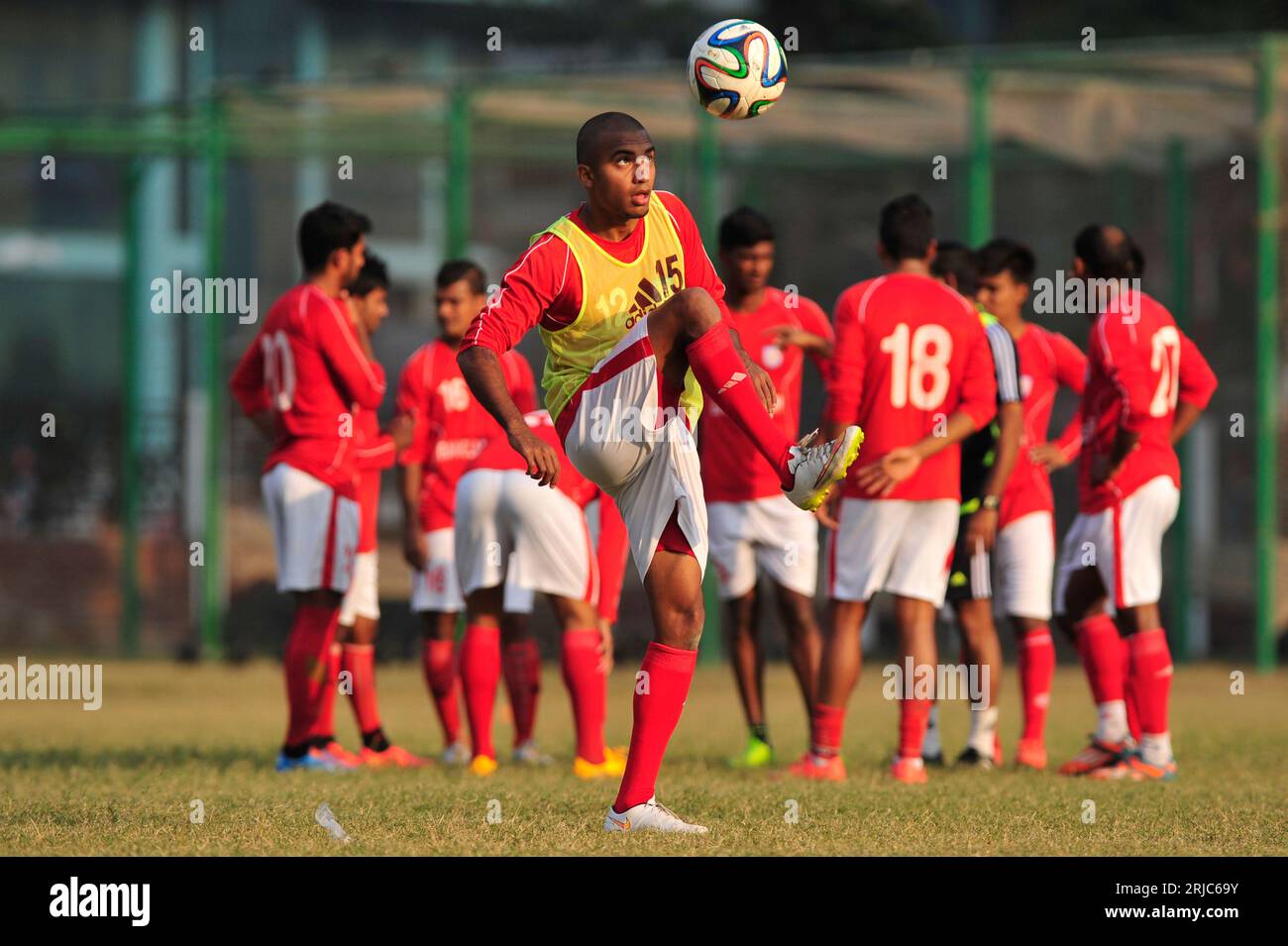 Bangladesh national Football Team captain Jamal Harris Bhuiyan during ...