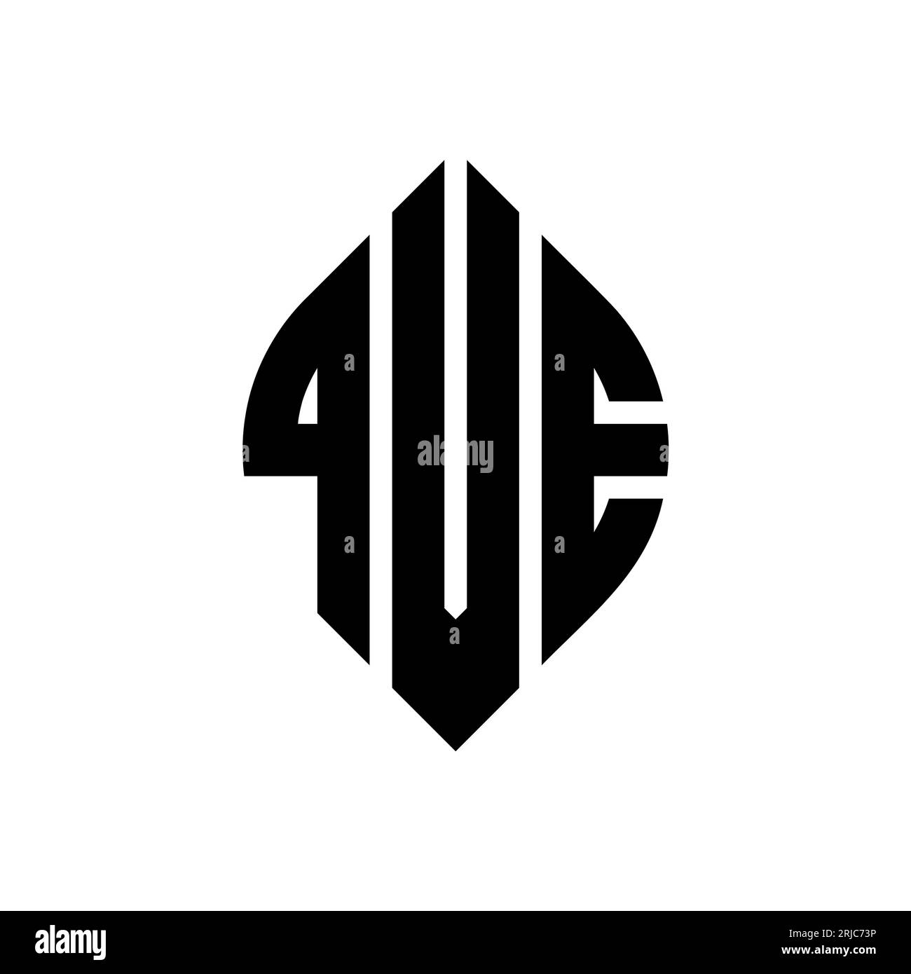 QVE circle letter logo design with circle and ellipse shape. QVE ...