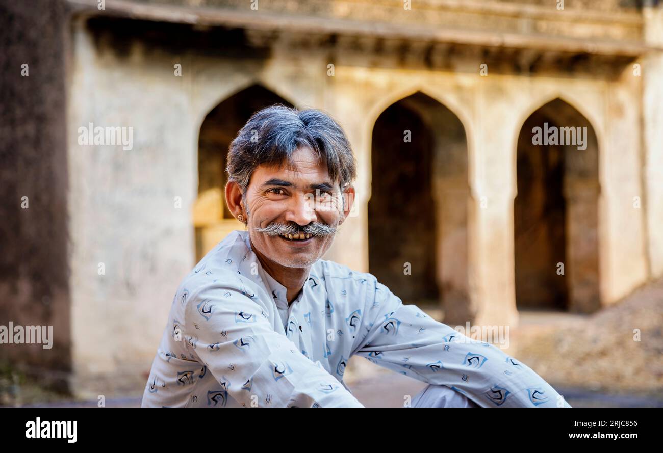 Indian man traditional moustache hi-res stock photography and images ...