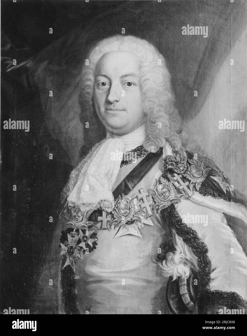 Portrait of Carl Fredrik Piper (1700–1770) Unknown date by Johan Henrik ...