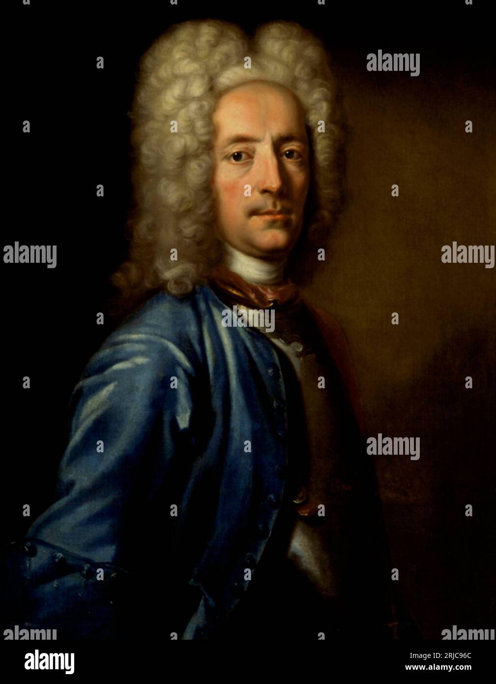 Colonel Henrik Falkenberg af Bålby 1725 by Johan Henrik Scheffel Stock ...