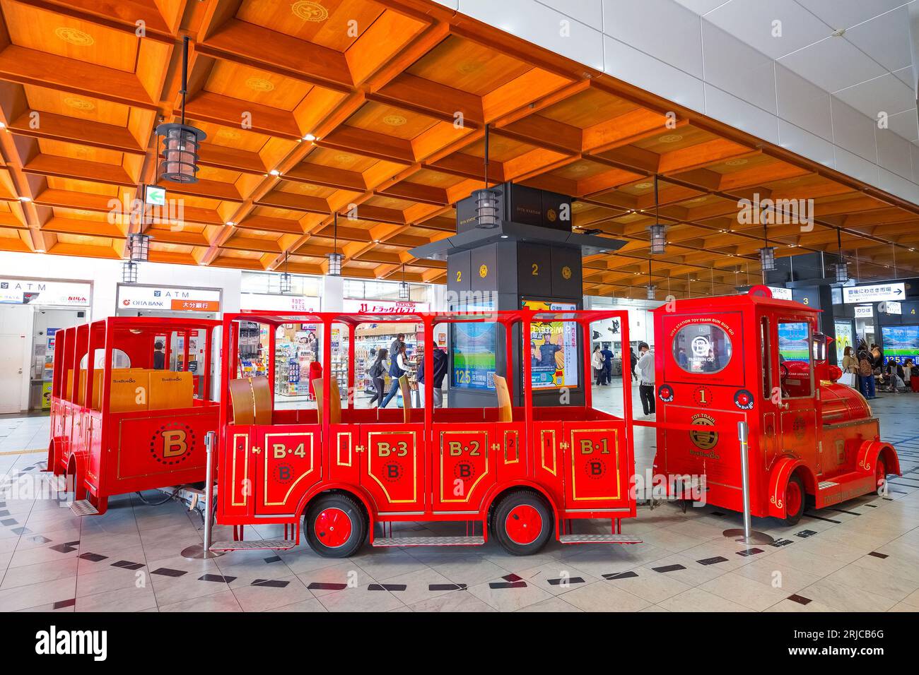 Oita, Japan - Nov 26 2022:The famous Japanese toy train, Bun Bun Go ...