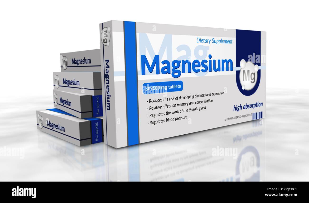 Magnesium tablets box production line. Support memory and concentration ...