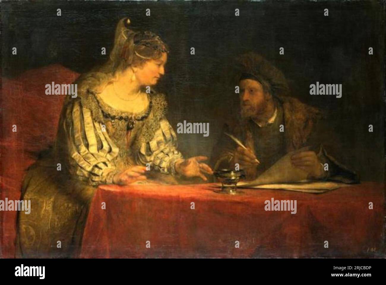 Mordecai and Esther write letters in King Ahasuerus' name (Esther 8 ...
