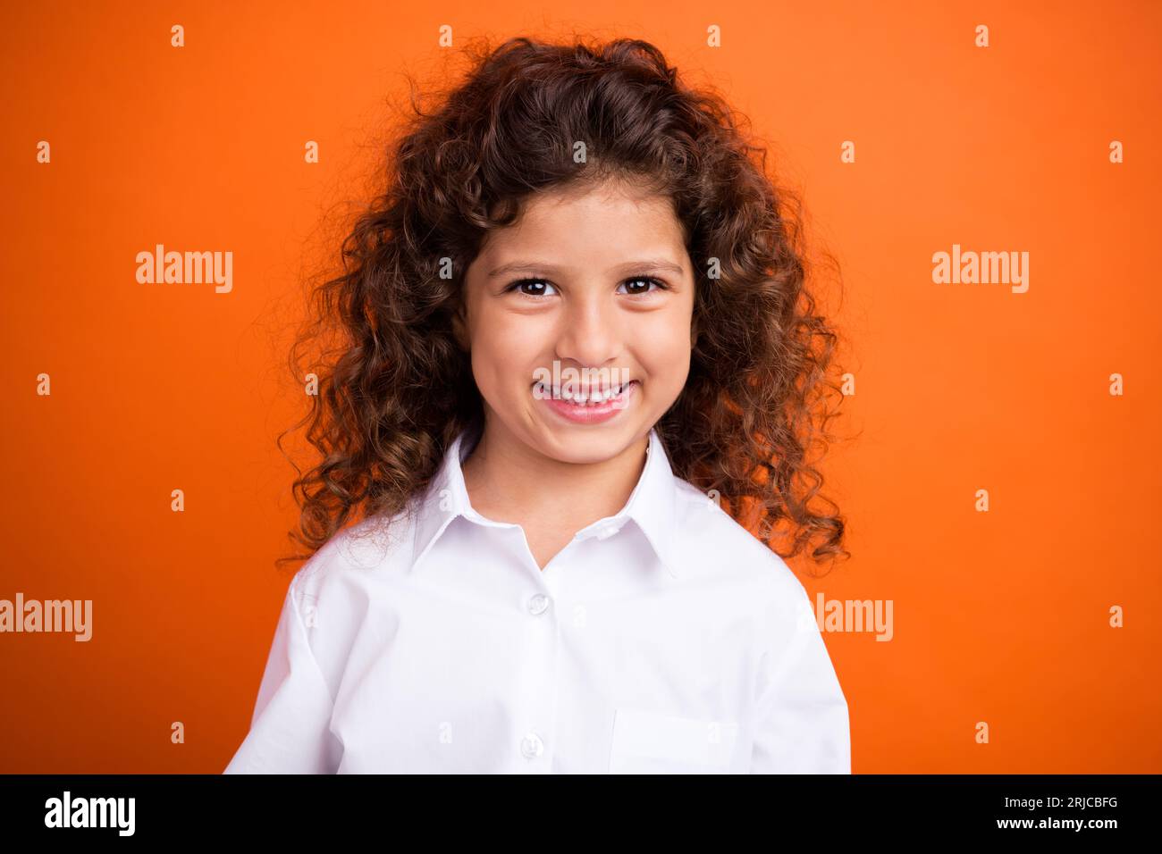 Photo of cheerful adorable clever schoolkid beaming smile good mood ...