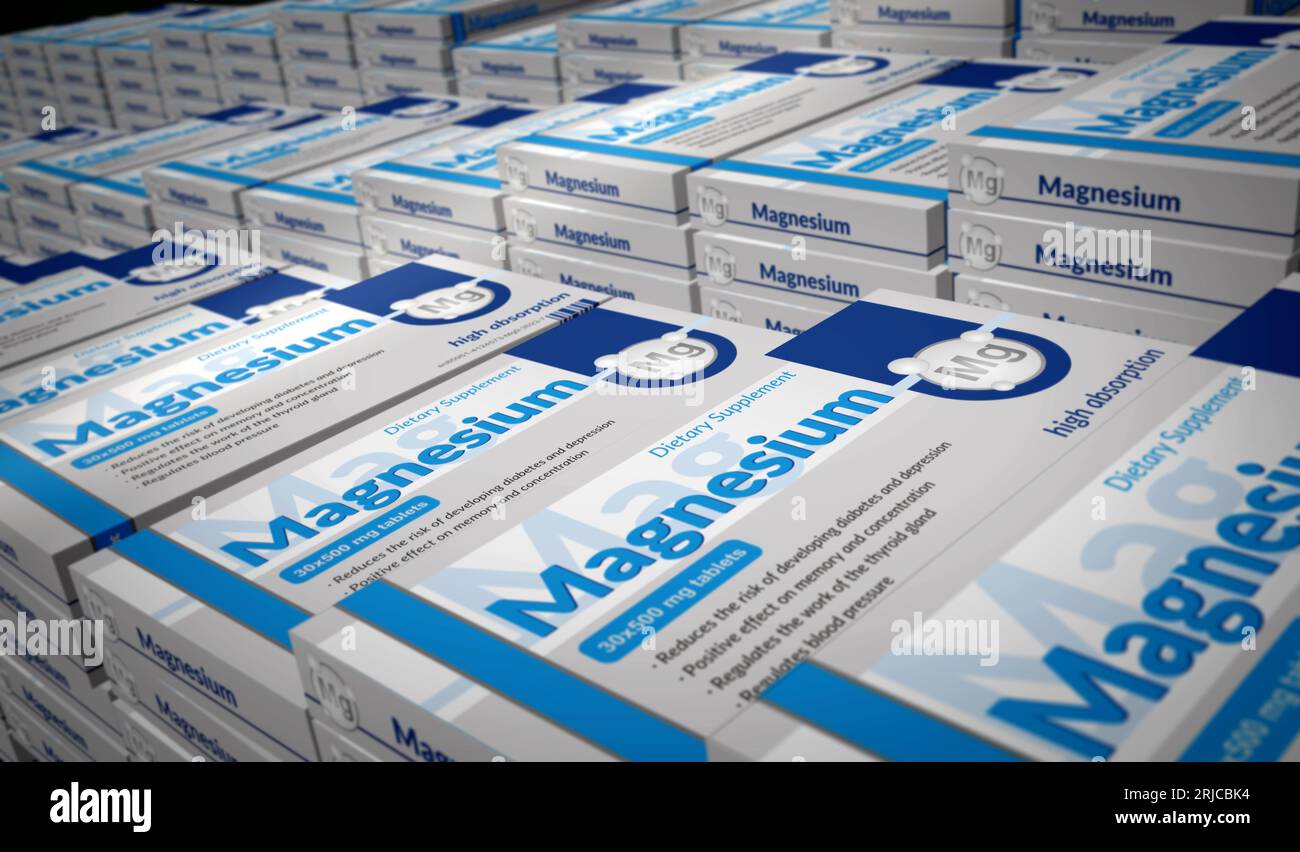 Magnesium tablets box production line. Support memory and concentration ...