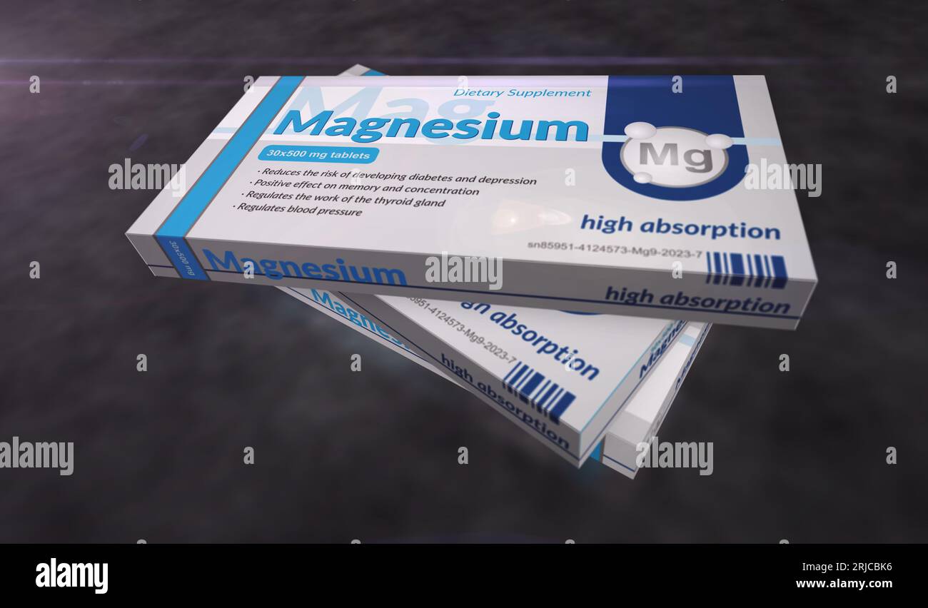Magnesium tablets box production line. Support memory and concentration ...