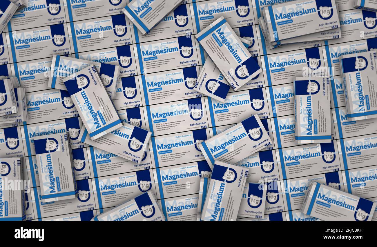 Magnesium tablets box production line. Support memory and concentration ...