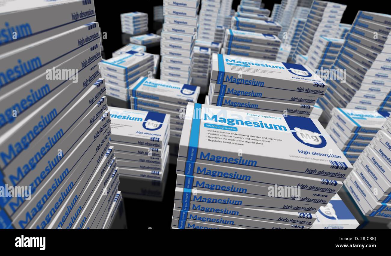 Magnesium tablets box production line. Support memory and concentration ...