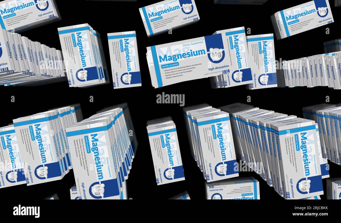 Magnesium tablets box production line. Support memory and concentration ...