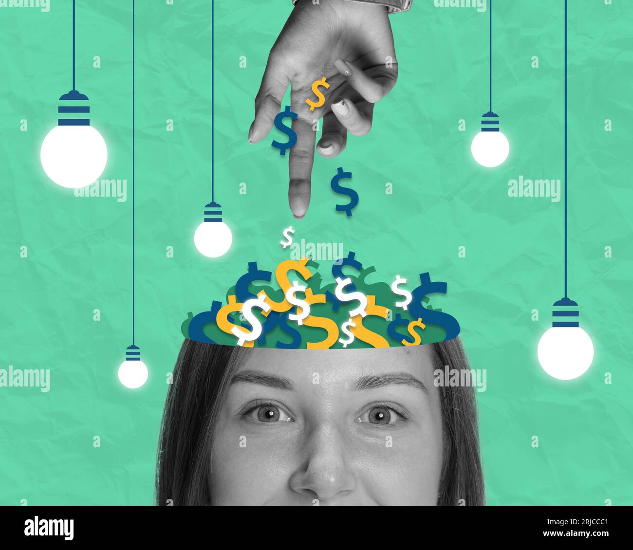 Girl pointing art artwork hi-res stock photography and images - Alamy