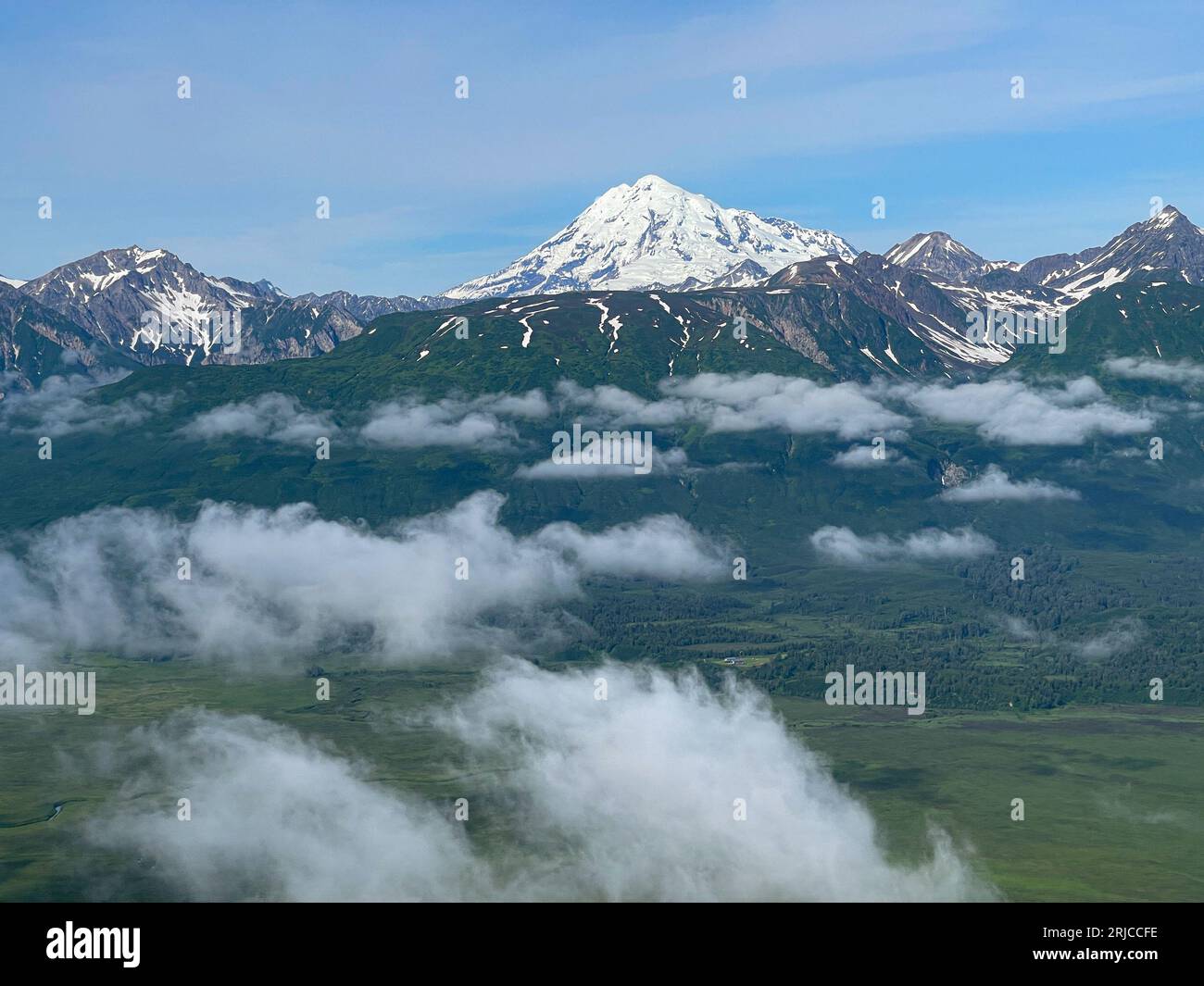 Redoubt Volcano, Mt. Redoubt. Volcanoes of Lake Clark. Alaska Stock ...