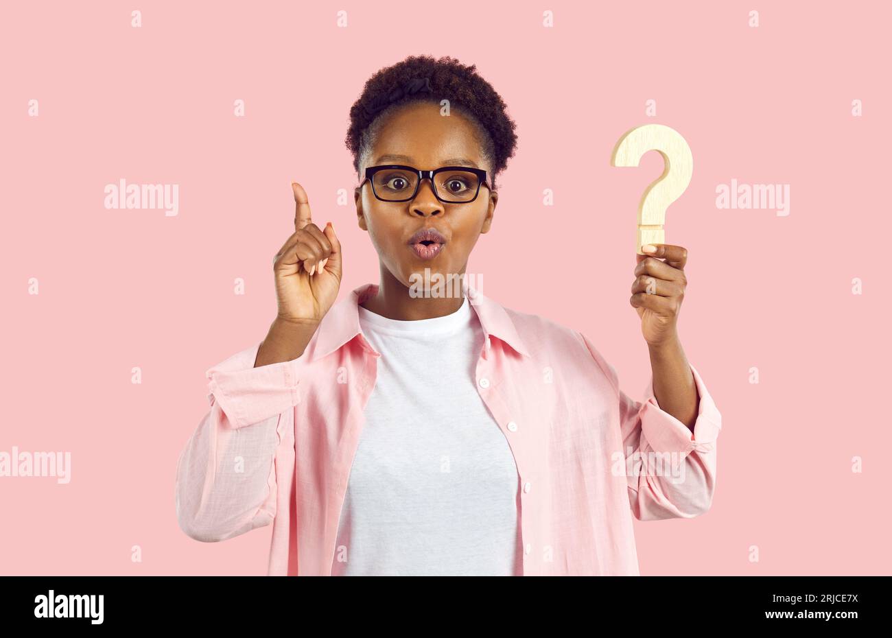 Young woman who pondered over question that bothered her came up with ... Young woman who pondered over question that bothered her came up with ...