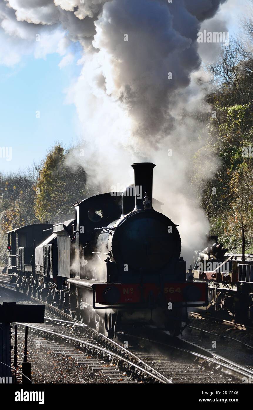 LNER Class J15 0-6-0 No 7564 makes a smoky departure from Bitton ...