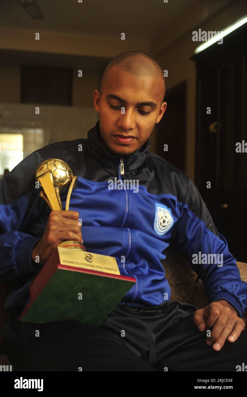 Bangladesh national Football Team captain Jamal Harris Bhuiyan during ...