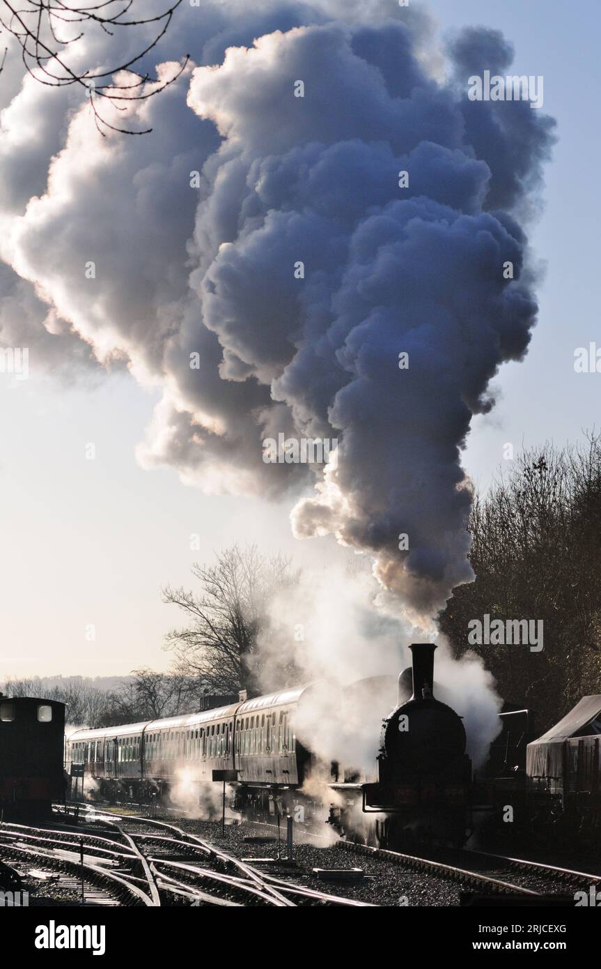 LNER Class J15 0-6-0 No 7564 makes a smoky departure from Bitton ...
