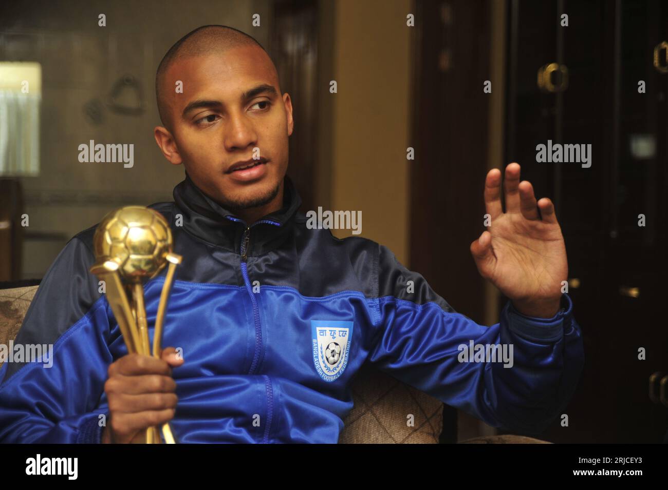 Bangladesh national Football Team captain Jamal Harris Bhuiyan during ...