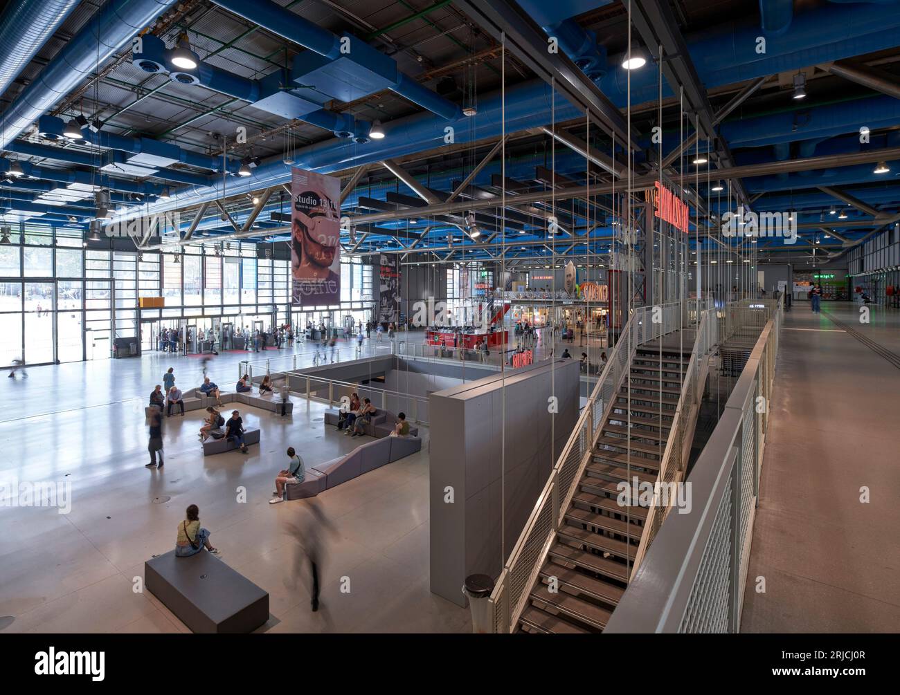 Interior view on ground floor. Centre Pompidou Paris in 2023, Paris ...