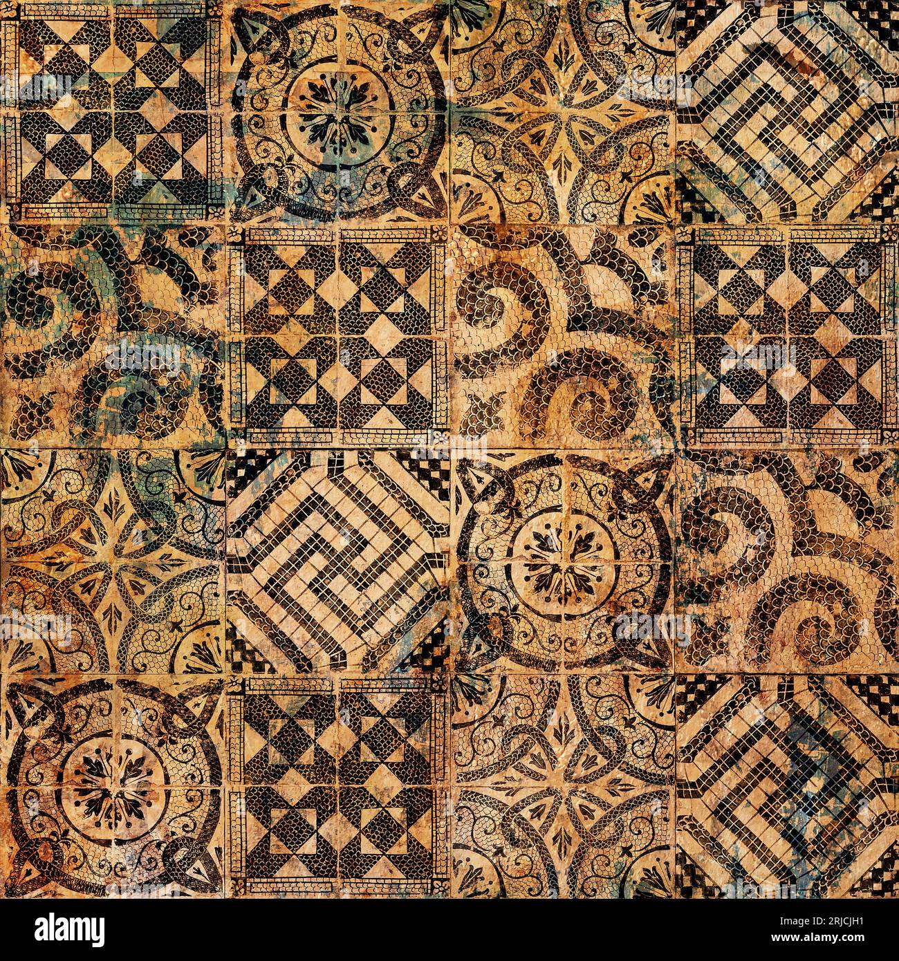 Vintage ceramic floor tiles hi-res stock photography and images - Alamy