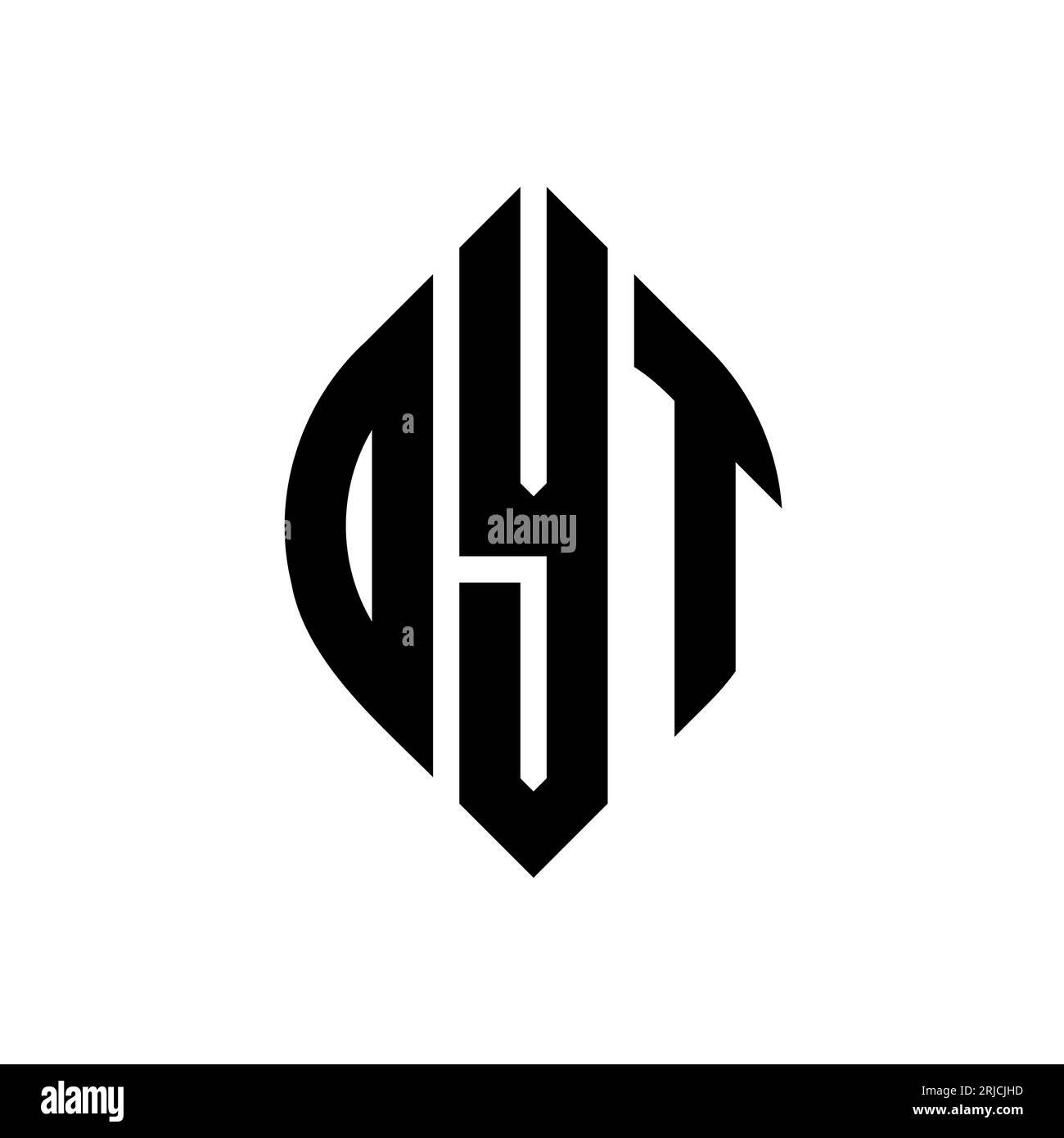 OYT circle letter logo design with circle and ellipse shape. OYT ...