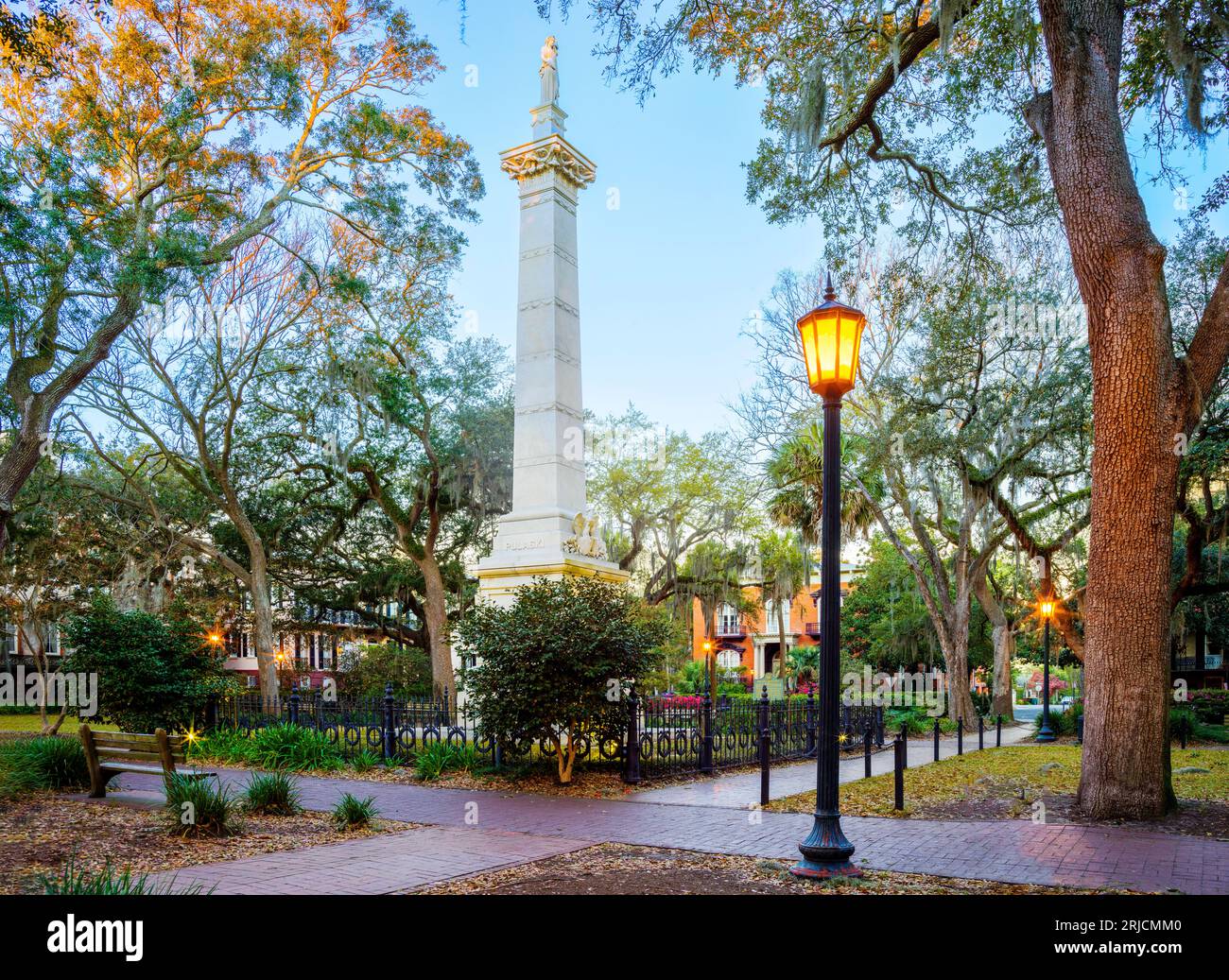 Monterey Square Savannah,Georgia, United States of America Stock Photo ...