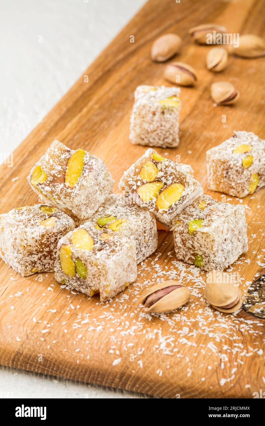 Turkish Delight. beautiful isolated pictures of Turkish sweets. turkish ...