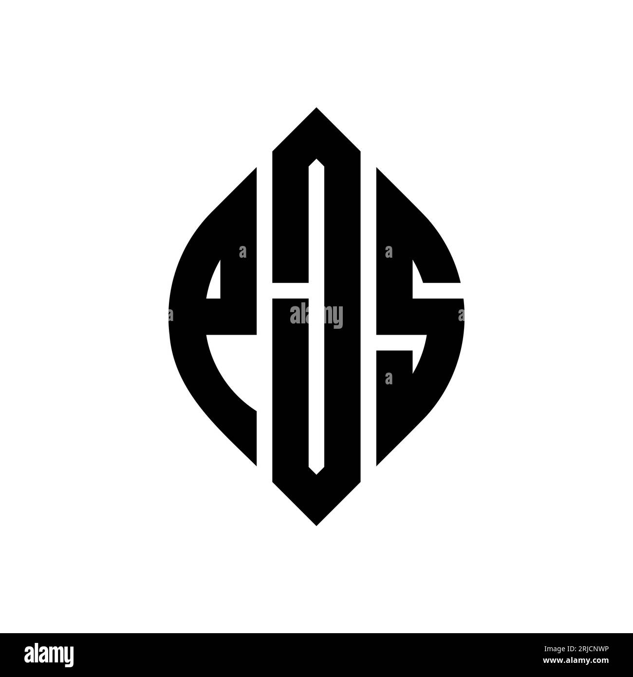 Pjs Circle Letter Logo Design With Circle And Ellipse Shape Pjs Ellipse Letters With
