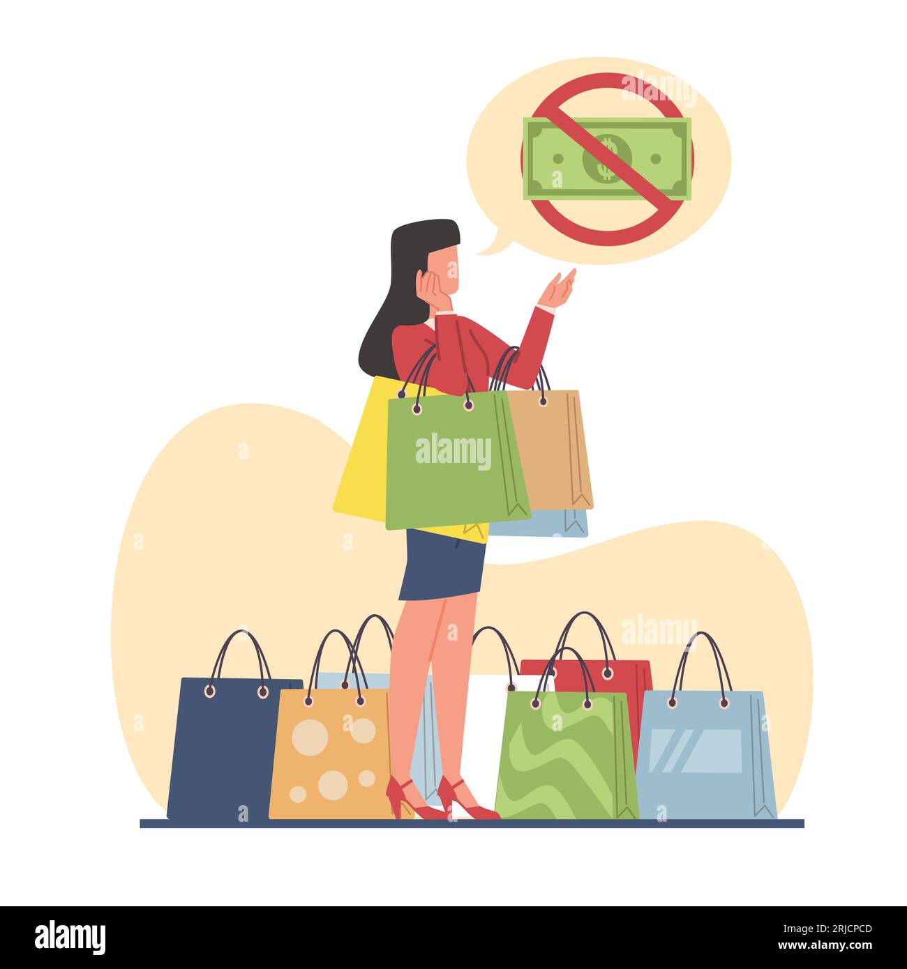 Money habit Stock Vector Images - Alamy