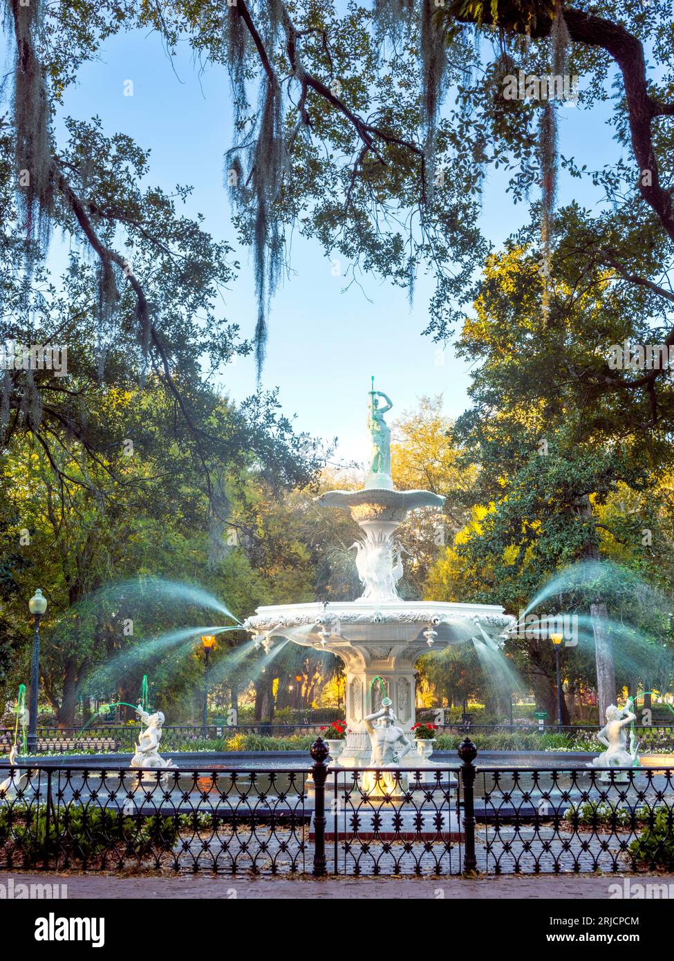 Forsyth Fountain,Forsyth Park Savannah,Georgia, United States of ...