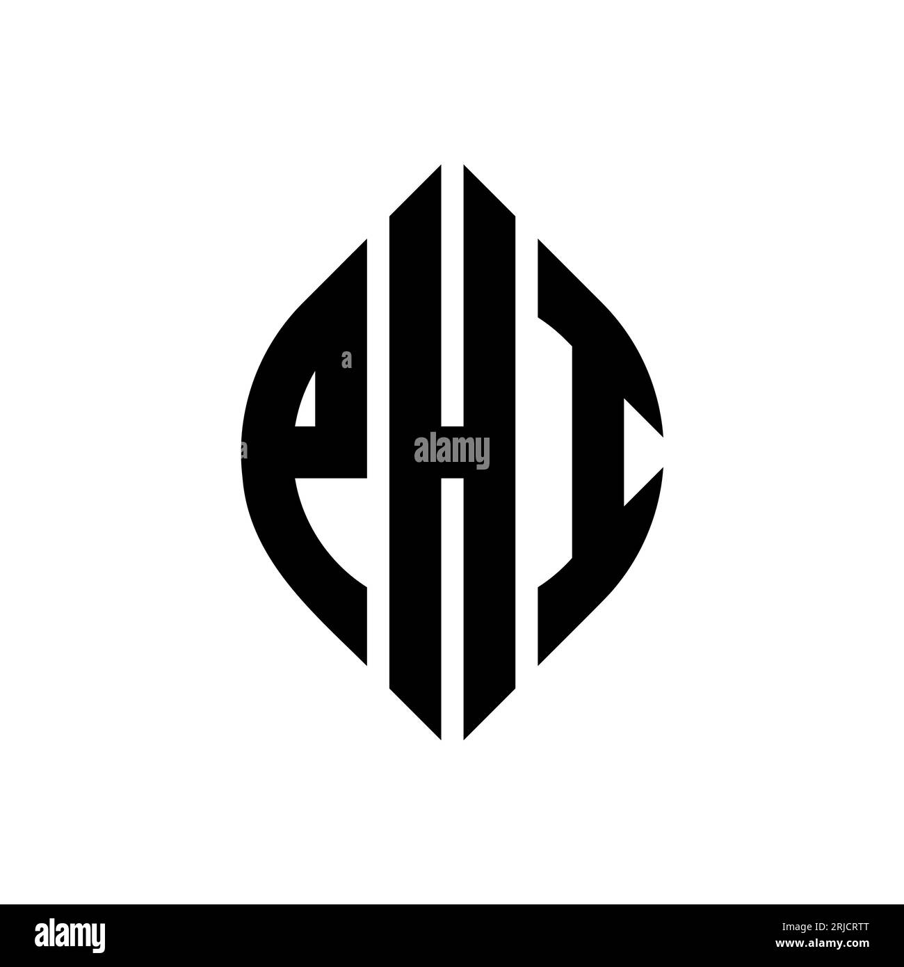 Phi Circle Letter Logo Design With Circle And Ellipse Shape Phi